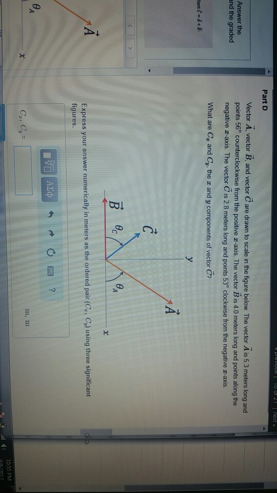 Solved Vector A vector, vector B vector, and vector C vector | Chegg.com