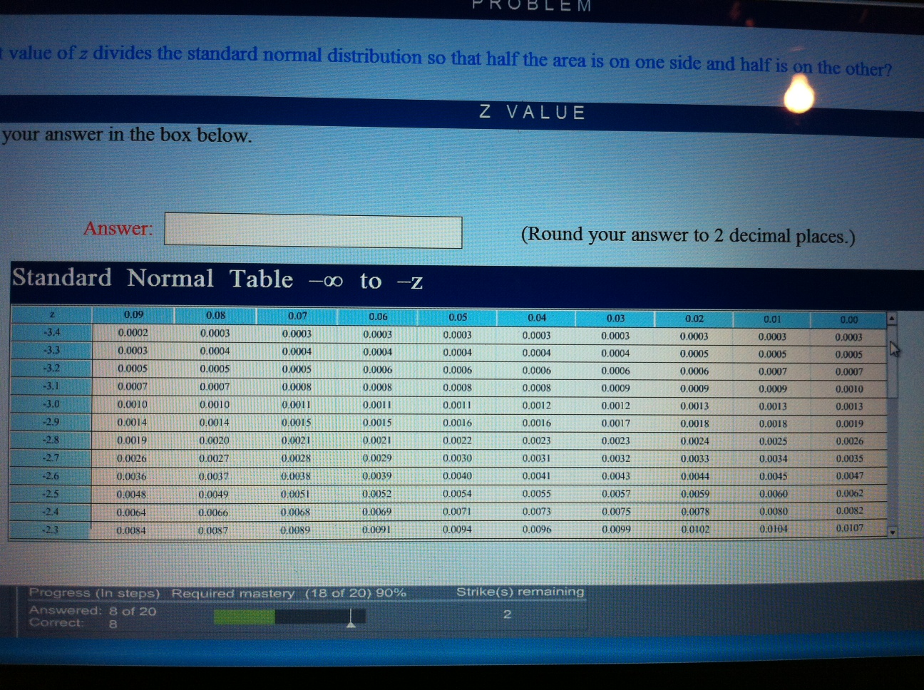 Solved Consider the following data: Enter the expected value | Chegg.com