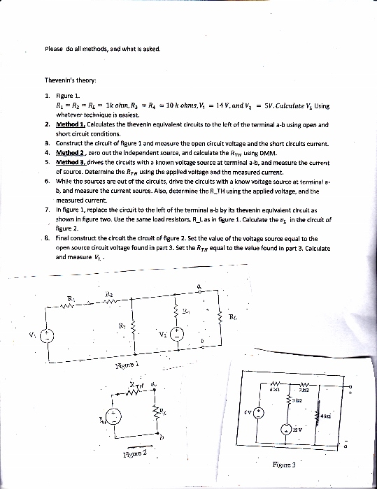Solved Figure 1. Ri = Rz = RL = 1k ohm, R3 = R4 = 10k ohms, | Chegg.com