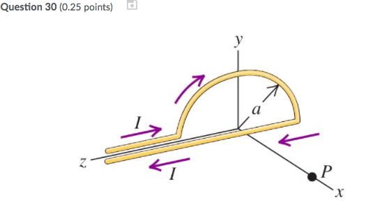 Solved A wire in the shape of a semicircle with radius a = | Chegg.com