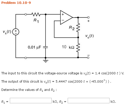 Solved The input to this circuit the voltage-source | Chegg.com