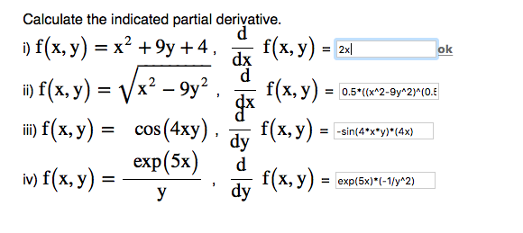 Solved Calculate the indicated partial derivative. f(x, y) | Chegg.com