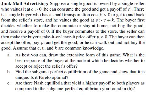 Solved Suppose a single good is owned by a single seller who | Chegg.com