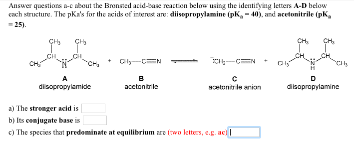 (Solved) : Answer Questions C Bronsted Acid Base Reaction Using ... (Solved) : Answer Questions C Bronsted Acid Base Reaction Using ...