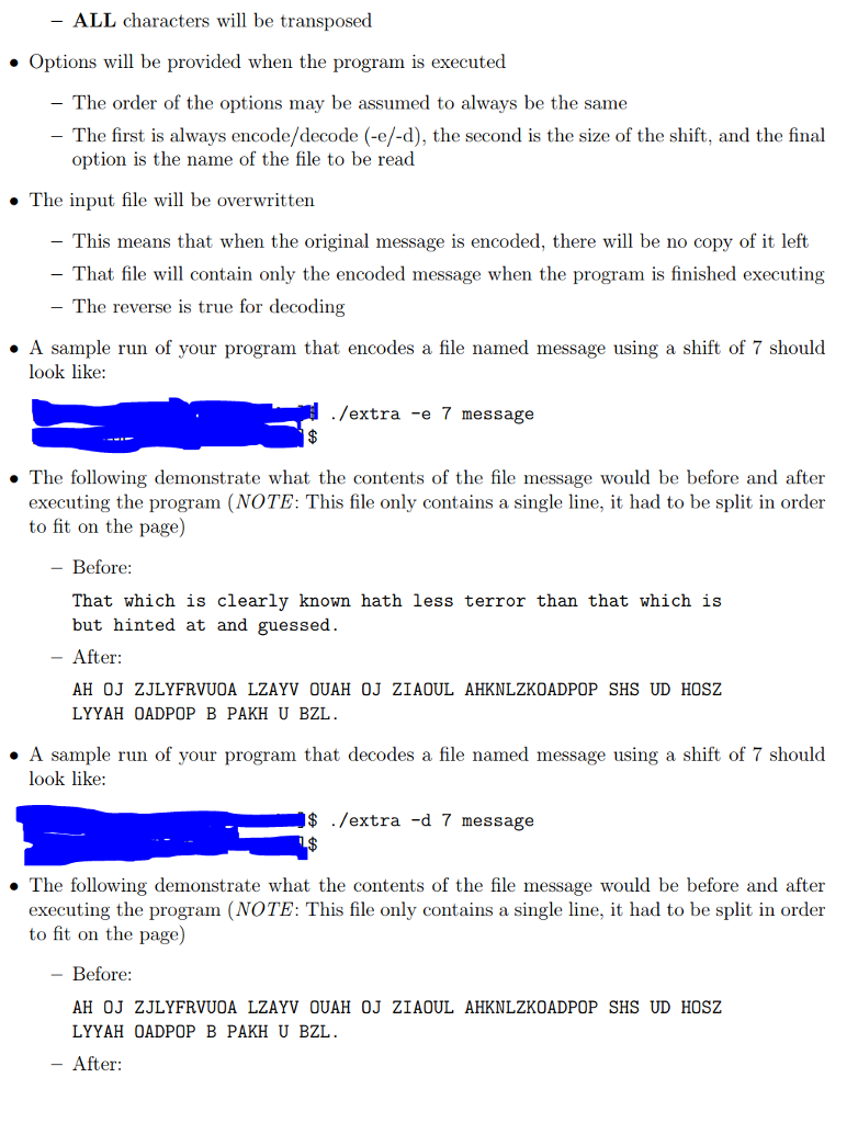Solved A Caesar Shift Is One Of The Oldest Forms Of