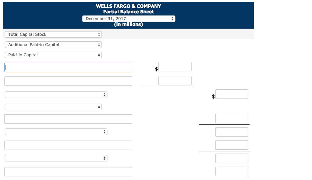 Solved Wells Fargo & Company, headquartered in San | Chegg.com