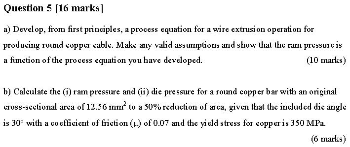 Solved Develop, from first principles, a process equation | Chegg.com