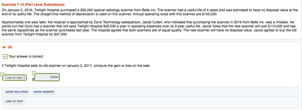 Solved Exercise 7-13 (Part Level Submission) On January 2, | Chegg.com