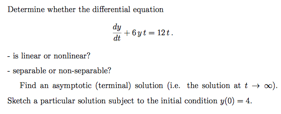 Solved Determine whether the differential equation - is | Chegg.com