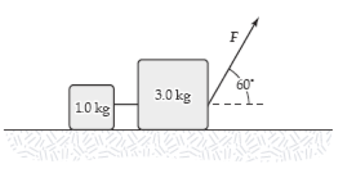 Solved: Two Blocks Connected By A String Are Pulled Across... | Chegg.com Solved: Two Blocks Connected By A String Are Pulled Across... | Chegg.com