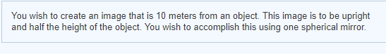 Solved You wish to create an image that is 10 meters from an | Chegg.com