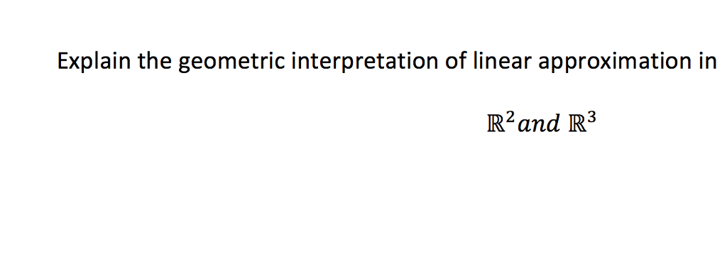 Solved Explain the geometric interpretation of linear | Chegg.com
