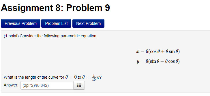Solved Assignment 8 Problem 8 Previous Problem Problem 3932