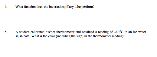 Solved does the inverted capillary tube perfo A student | Chegg.com