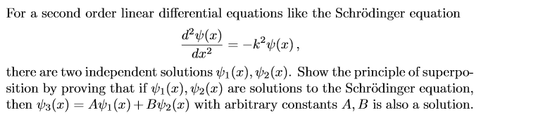 Solved For a second order linear differential equations like | Chegg.com