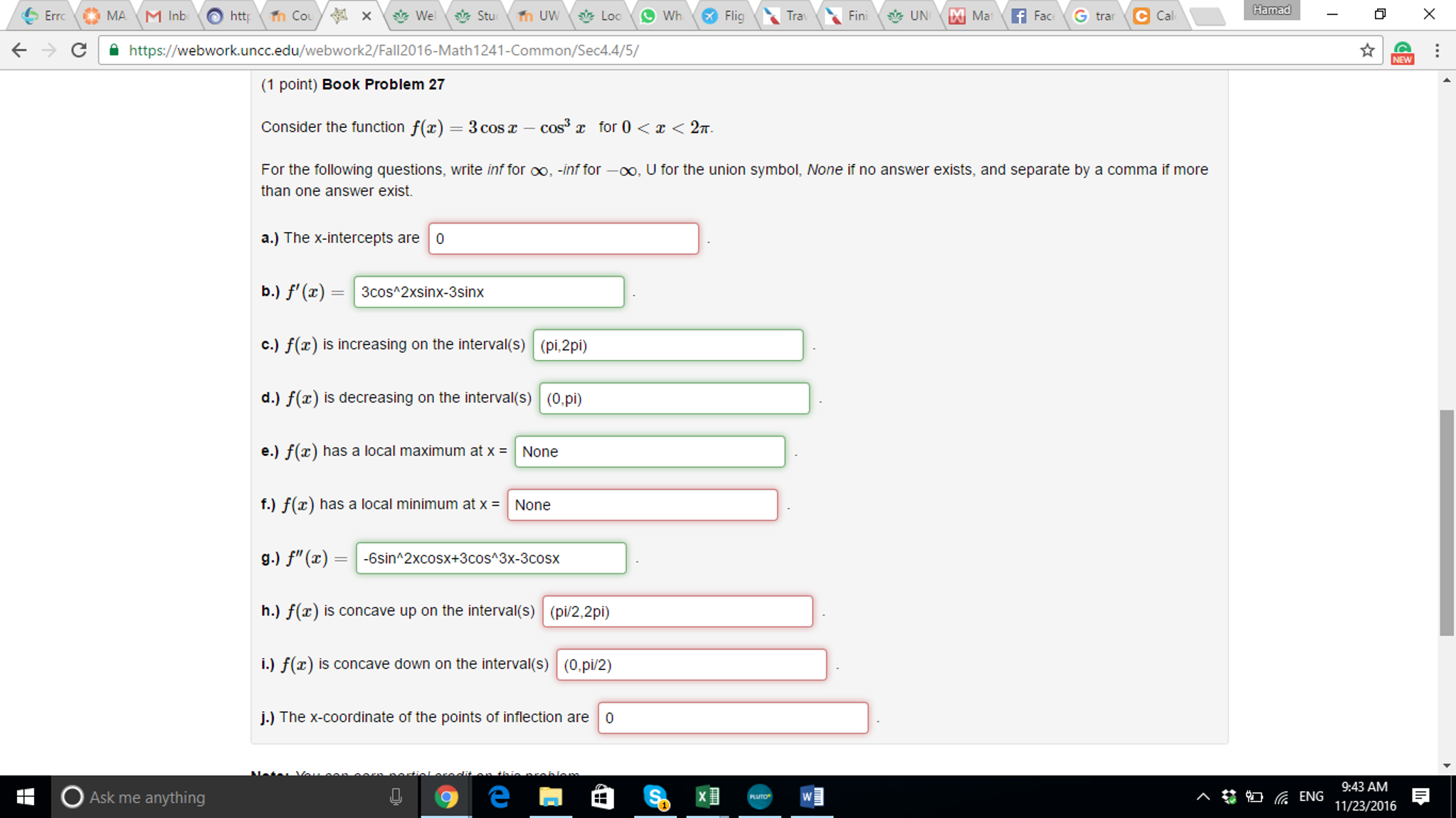 Solved Fac C https:// uncc.edu webwork (1 point) Book | Chegg.com