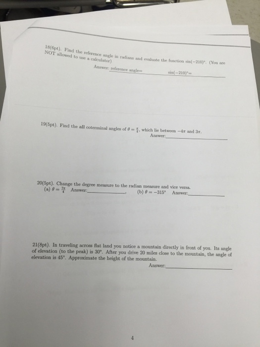 Solved Find The Reference Angle In Radian And Evaluate The Chegg