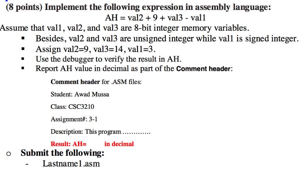 Solved (8 points) Implement the following expression in | Chegg.com