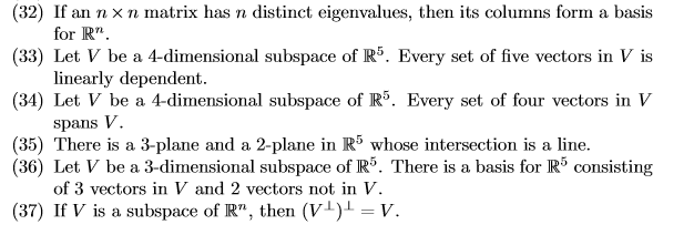 Solved If an n times n matrix has n distinct eigenvalues, | Chegg.com