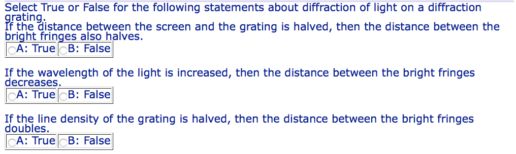 Solved Select True or False for the following statements | Chegg.com