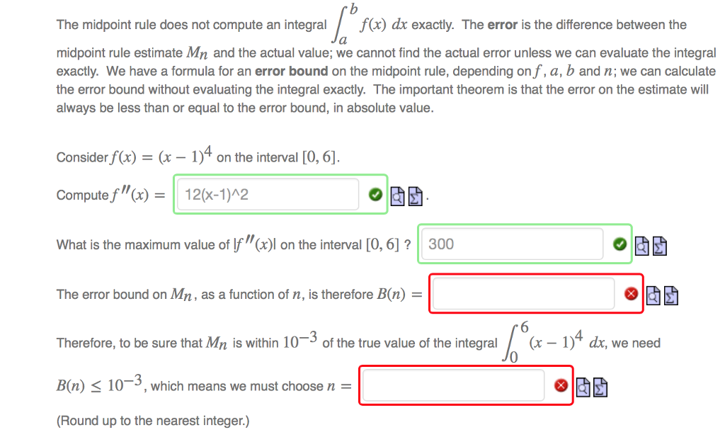 Solved Sb The midpoint rule does not compute an integral | | Chegg.com