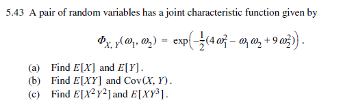 Solved 5.43 A pair of random variables has a joint | Chegg.com