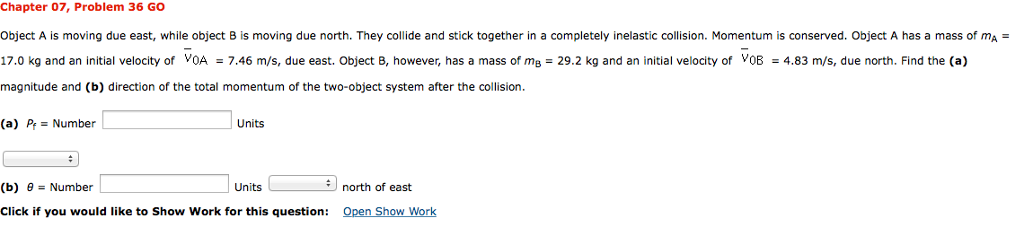 Solved Object A Is Moving Due East While Object B Is Moving