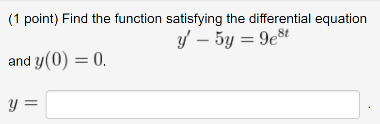 Solved Find the function satisfying the differential | Chegg.com