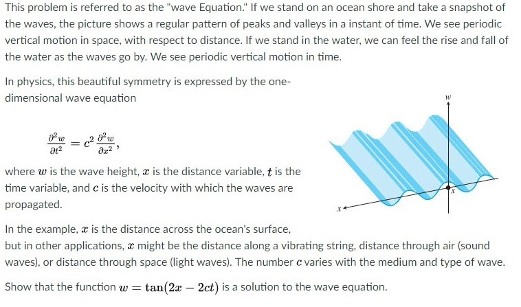 Solved This problem is referred to as the "wave Equation." | Chegg.com
