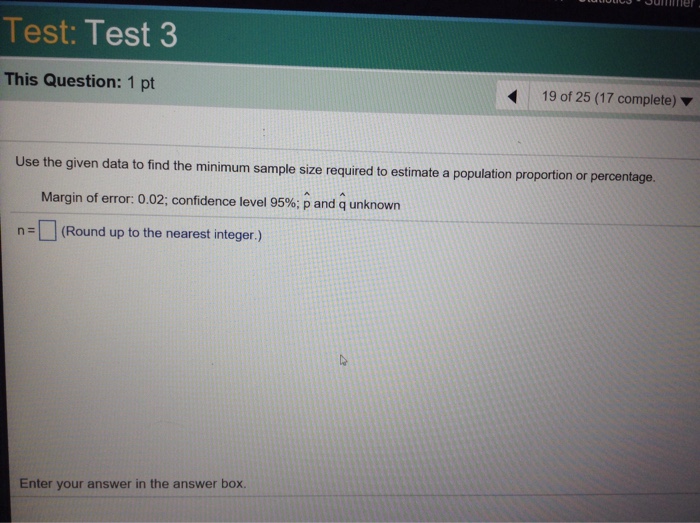 Solved Use The Given Data To Find The Minimum Sample Size Chegg