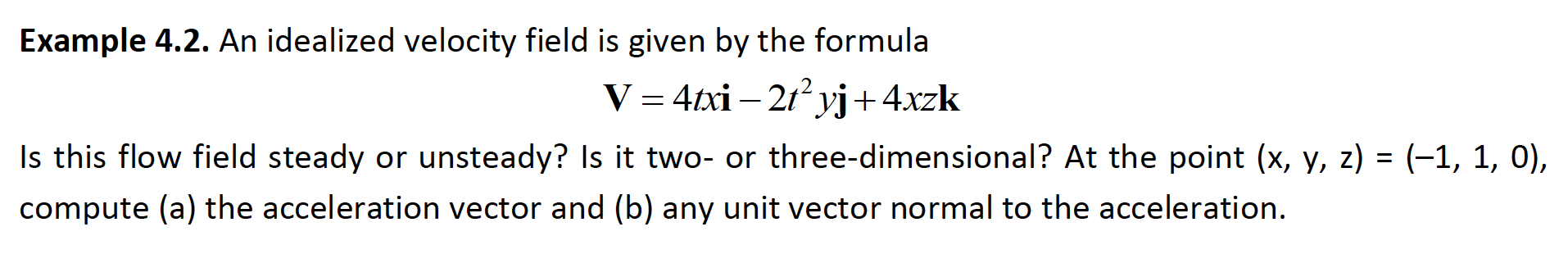 An idealized velocity field is given by the formula | Chegg.com