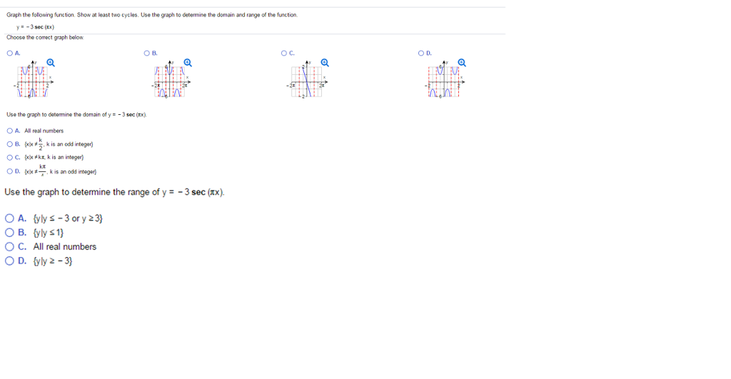 Solved Graph the following function. Show at least two | Chegg.com