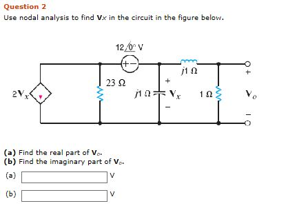 Solved Use nodal analysis to find V_X in the circuit in the | Chegg.com