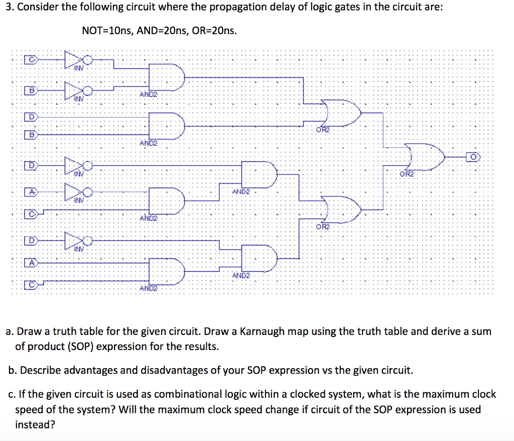 Solved Consider The Following Circuit Where The Propagation