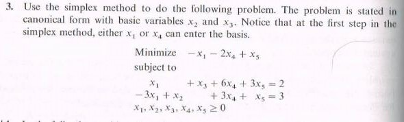 Solved Use the simplex method to do the following problem. | Chegg.com