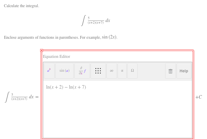 Solved Calculate the integral. dx +6x+25 Enclose arguments | Chegg.com