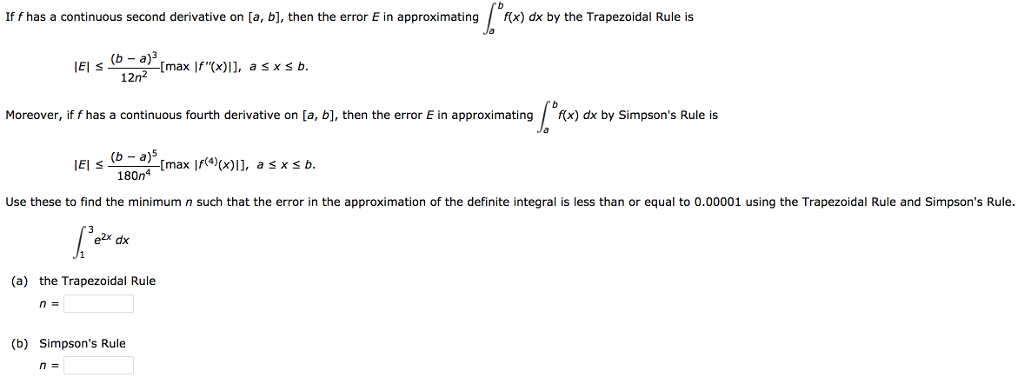 Solved If f has a continuous second derivative on [a, b], | Chegg.com