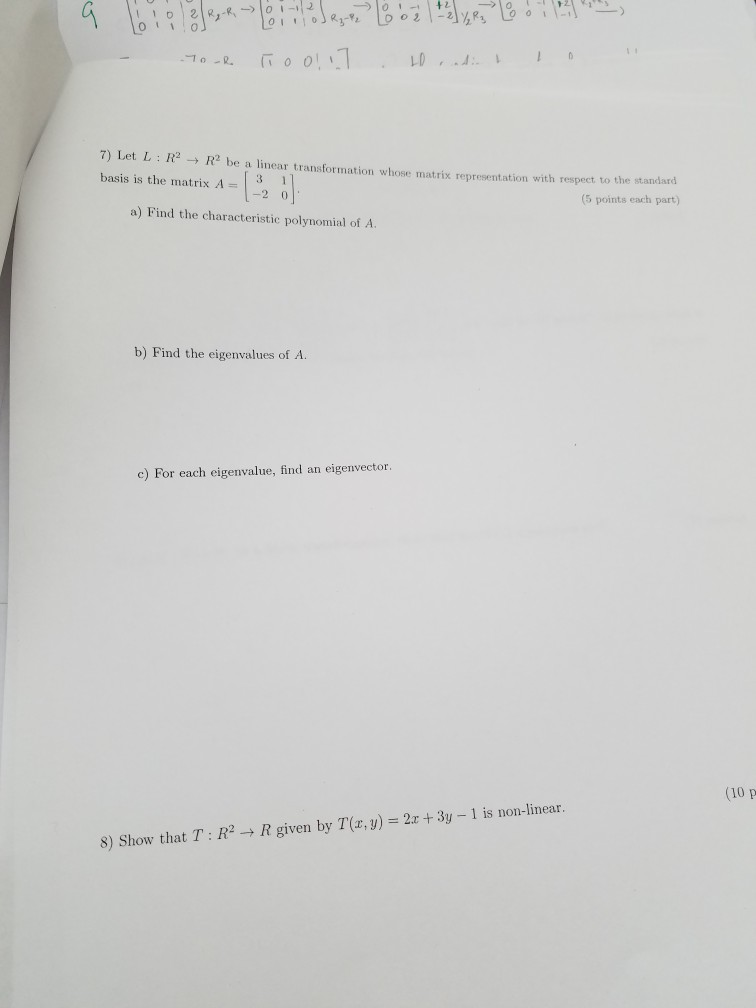 Solved Let L: R^2 rightarrow R^2 be a linear transformation | Chegg.com