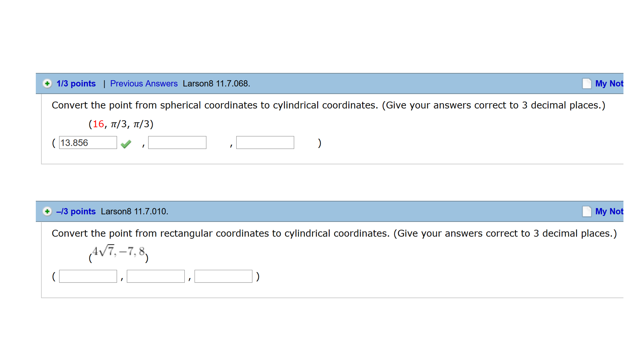 Solved Convert The Point From Spherical Coordinates To