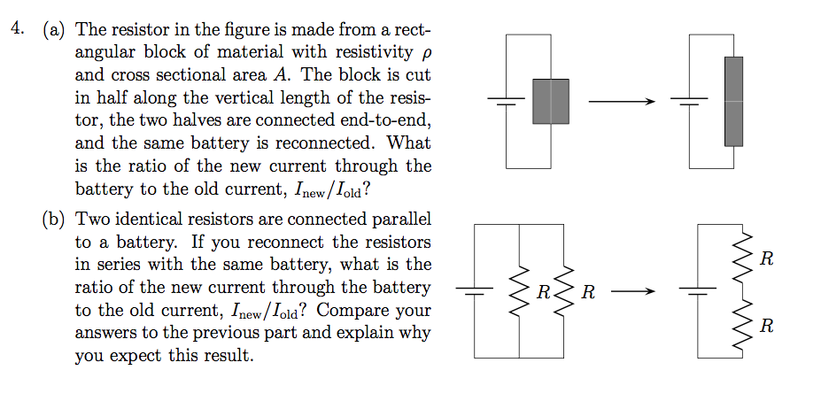Solved (a) The resistor in the figure is made from a | Chegg.com