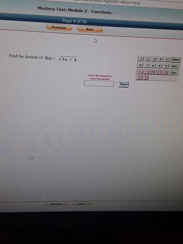 Solved Find the domain of f(x) = squareroot 3x + 6. | Chegg.com