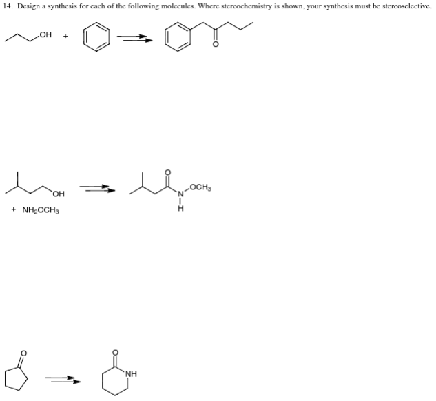 Solved Design a synthesis for each of the following | Chegg.com