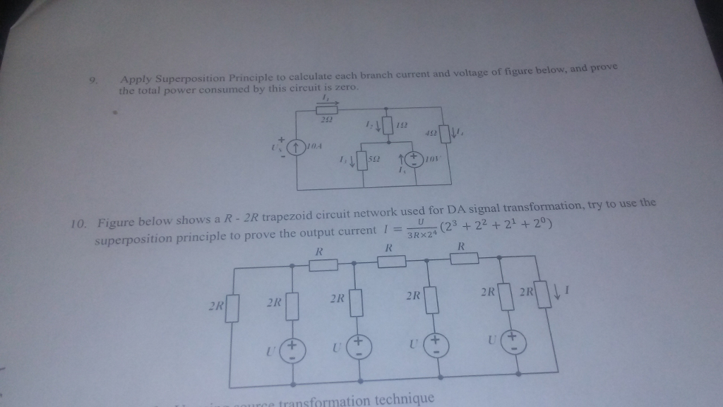 Solved Apply Superposition Principle to calculate each | Chegg.com