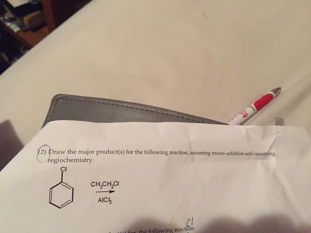 Solved 12) Draw the major product(s) for the following | Chegg.com