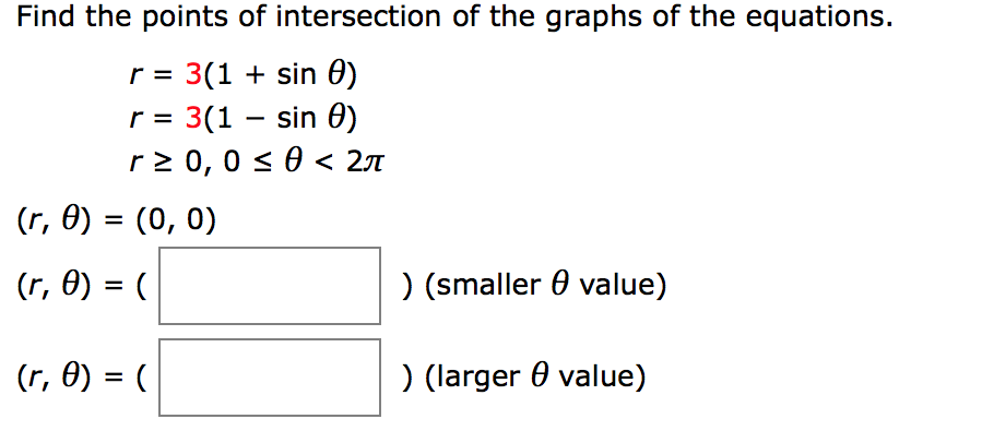 Solved Find the points of intersection of the graphs of the | Chegg.com
