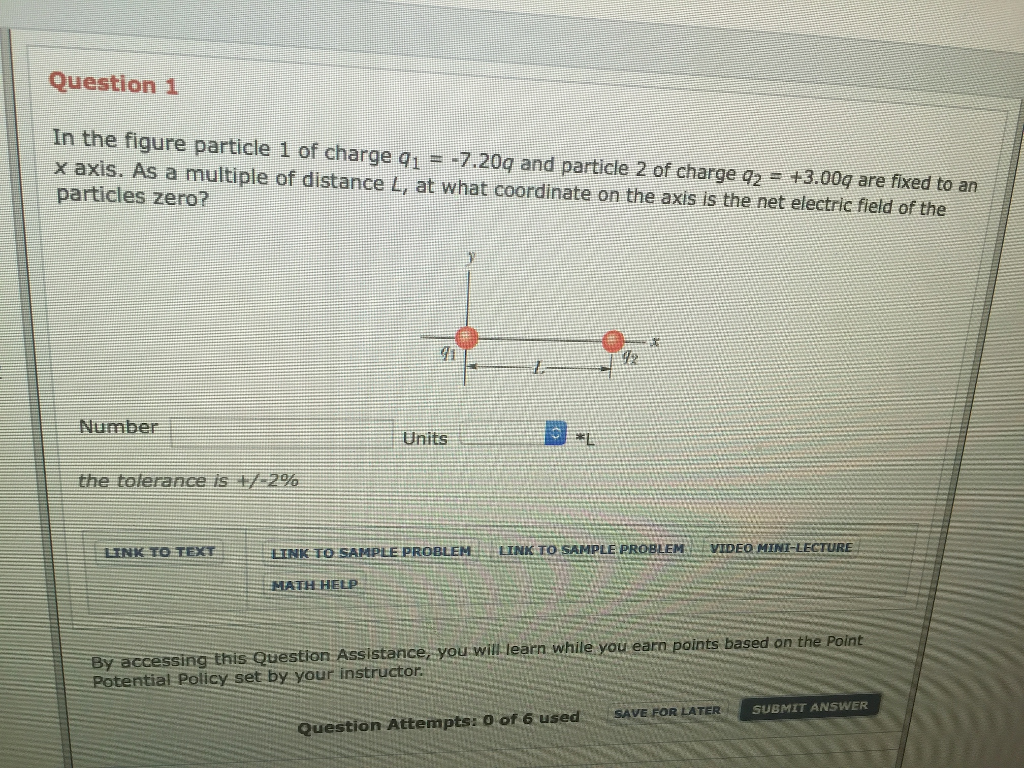 Solved Question 1 In the figure particle 1 of charge q1 | Chegg.com