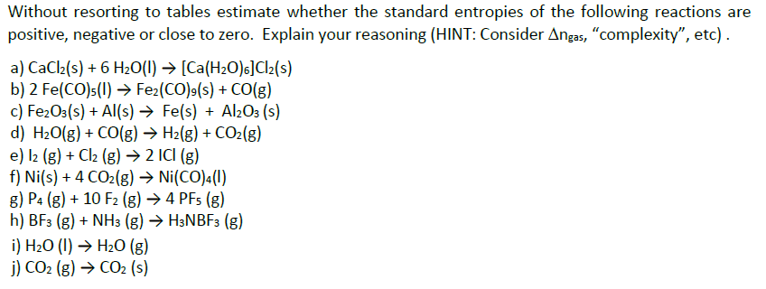 Solved Without resorting to tables estimate whether the | Chegg.com