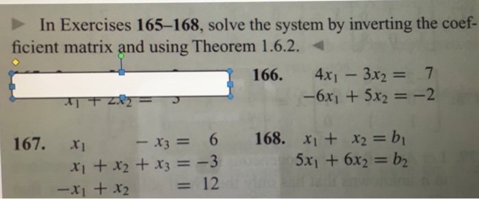 Solve the system by inverting the coefficient matrix | Chegg.com