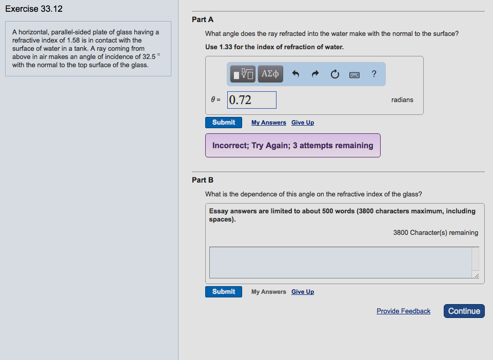 Solved A horizontal, parallel-sided plate of glass having a | Chegg.com