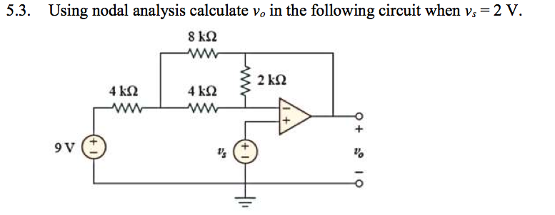 Solved: Using Nodal Analysis Calculate Nu 0 In The Followi... | Chegg.com Solved: Using Nodal Analysis Calculate Nu 0 In The Followi... | Chegg.com
